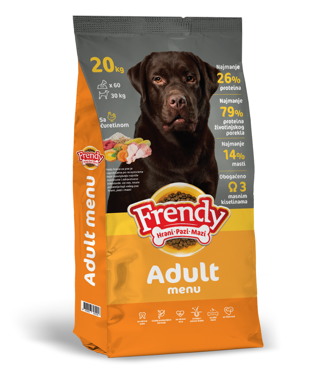 Frendy Adult Menu 20kg - Romulanii